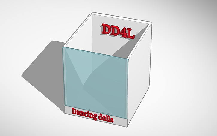 3D design Dancing dolls box(DD4L) - Tinkercad