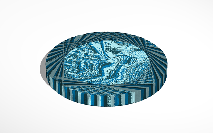 3D design Weird coin thingy (blue version)! - Tinkercad