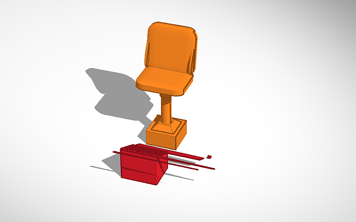 3D design Locomotive Seat - Tinkercad