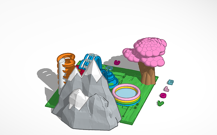 3D design water park - Tinkercad
