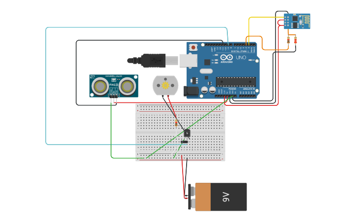 Circuit Design Copy Of Wifi Module Esp8266 Tinkercad