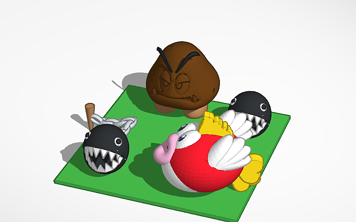 3D design mario monsters - Tinkercad