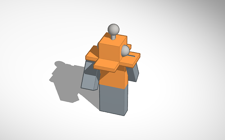 3D design Roblox Mr. Robot - Tinkercad