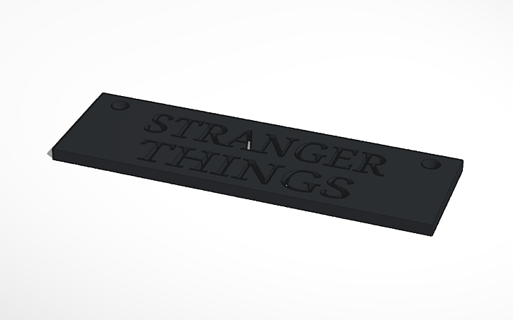 3d Design Stranger Things Tinkercad