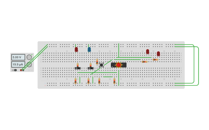 Circuit design 7473 - Tinkercad