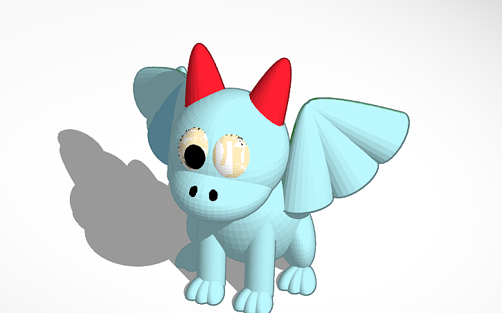 3D design Cute Dragon! - Tinkercad