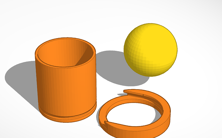 3D design shell and shell holder | Tinkercad