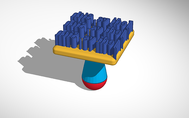 3D design Glorious Stamp | Tinkercad