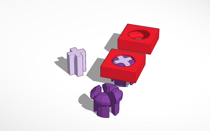 3D design snap connector plug - Tinkercad