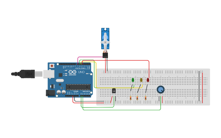 Circuit design Proyecto 02 - Lab 07 | Tinkercad