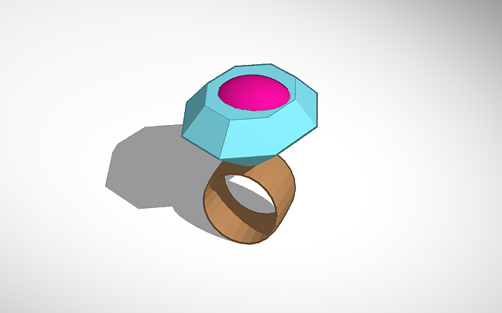 3D Design Diamond Ring Tinkercad 3d-design-diamond-ring-tinkercad