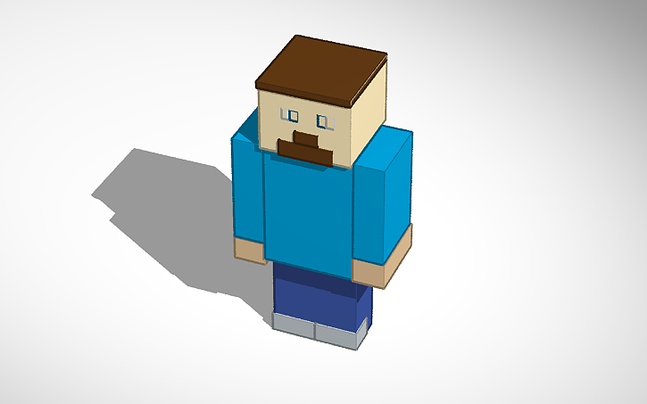 3D design minecraft steve | Tinkercad