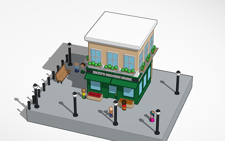3D design Grocery Store - Tinkercad