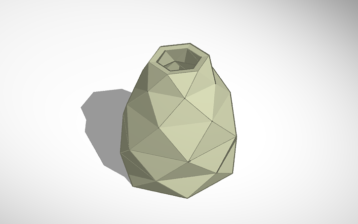 3D design vase - Tinkercad