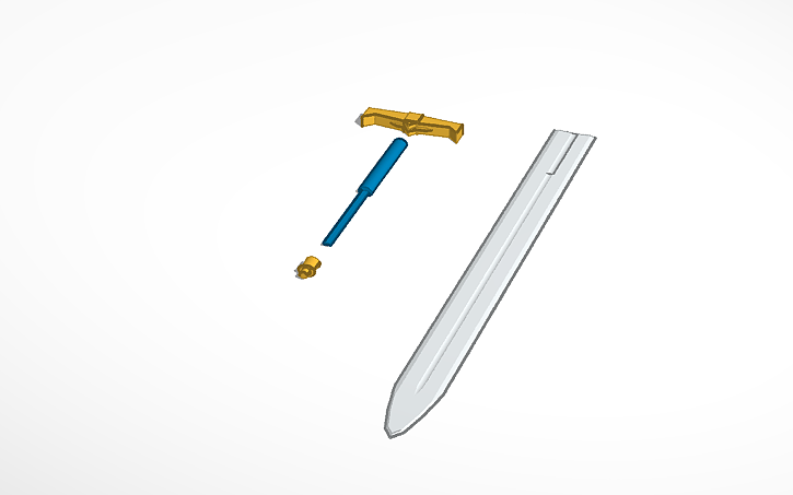 3D design Crocea Mors (RWBY) - Tinkercad