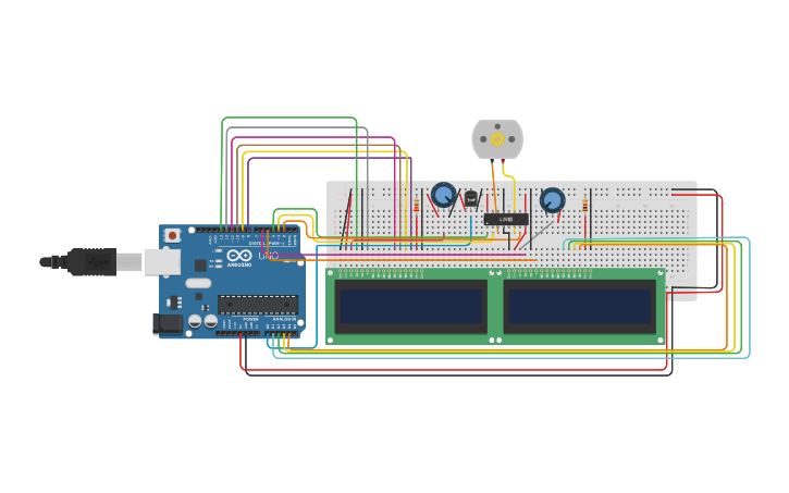 Circuit design Room Temperature Controller - Tinkercad