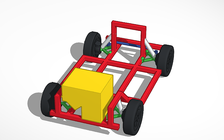 3D design The frame of the car - Tinkercad