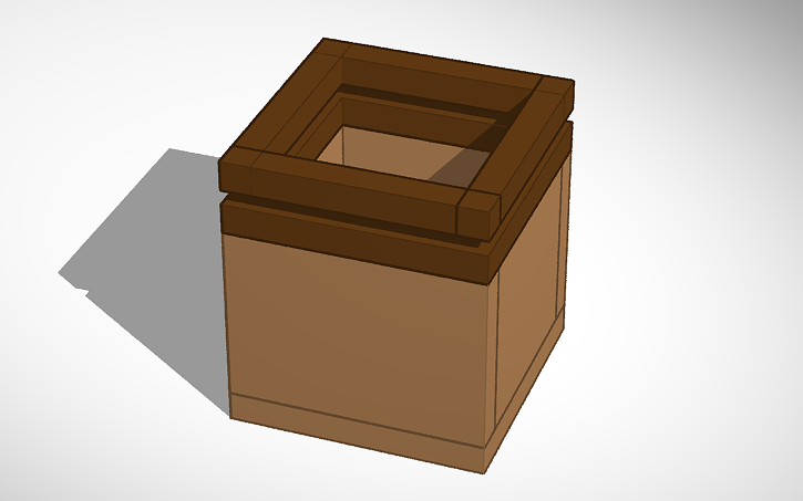 3D design Minecraft Grass Block Hydroponic | Tinkercad