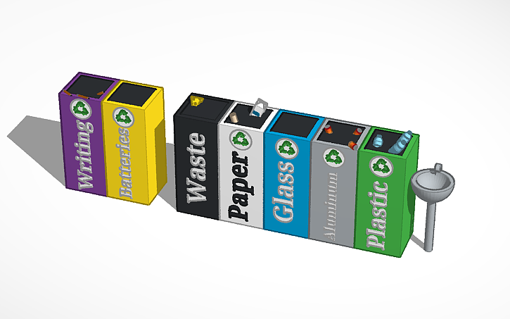 3D design Recycling - Tinkercad