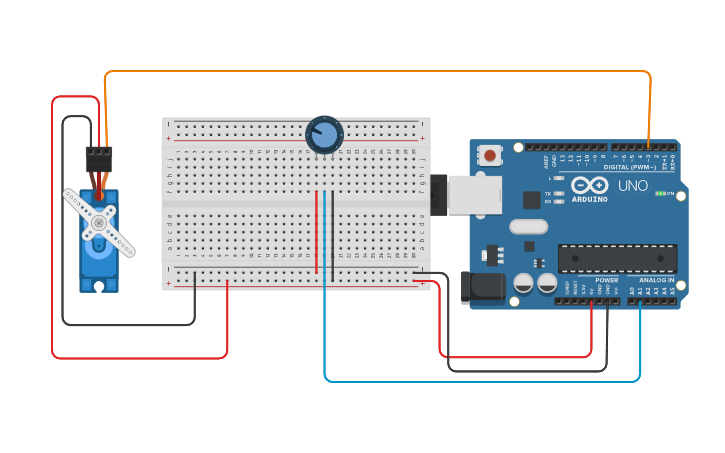 Circuit design Copy of servo motor interfacing with potentioemter ...