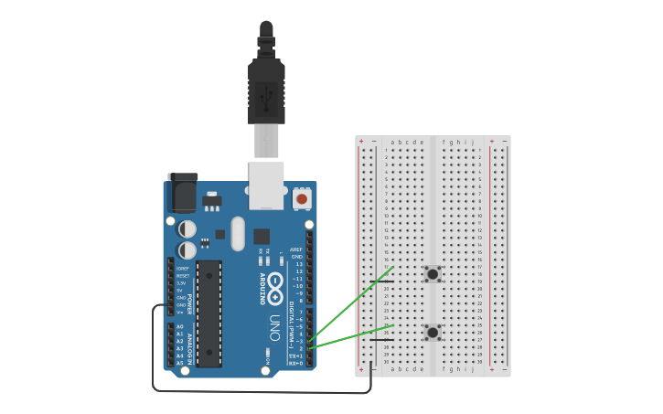 Circuit design Polling Example | Tinkercad