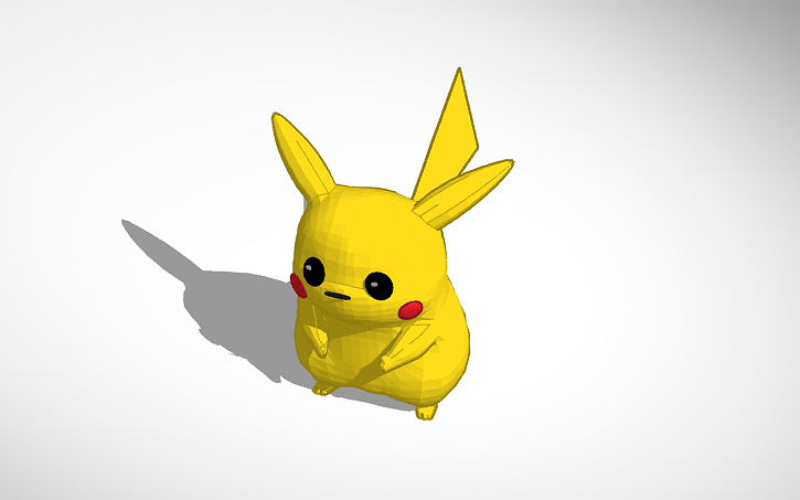 3D design Pikachu | Tinkercad