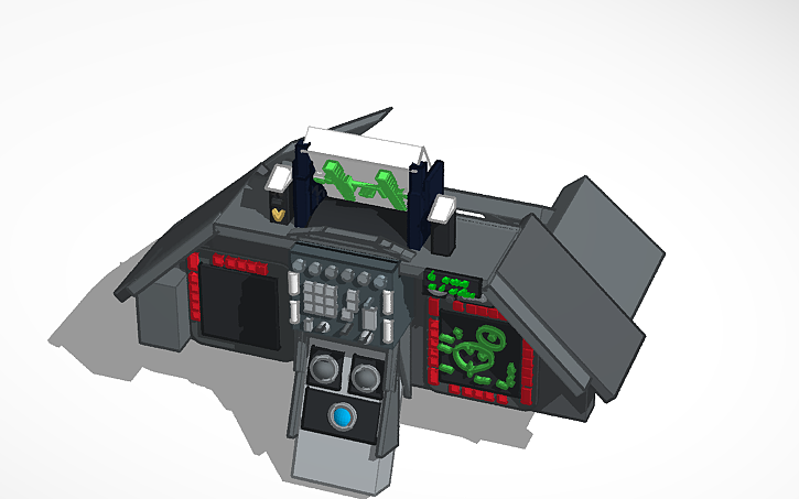 3D design F 16 block 50 cockpit - Tinkercad