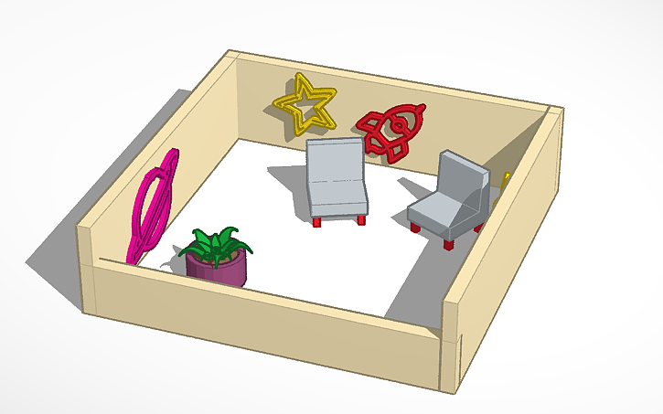 3D design room design - Tinkercad