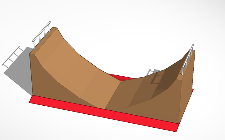 3D design ramp - Tinkercad