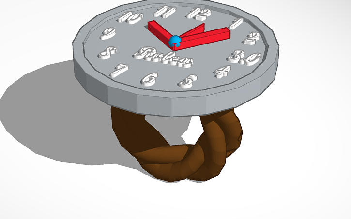 3D design Rolex watch - Tinkercad