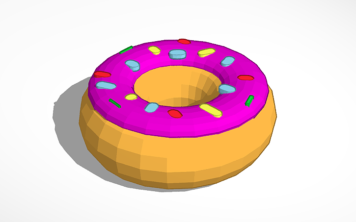 3D design donut - Tinkercad