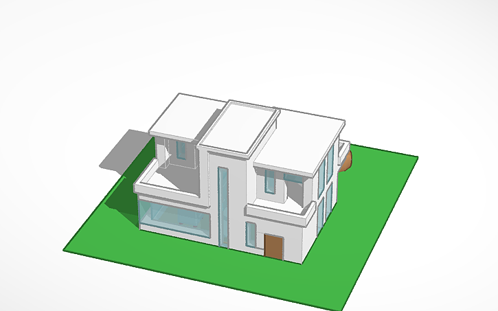 3D design Casa Moderna - Tinkercad