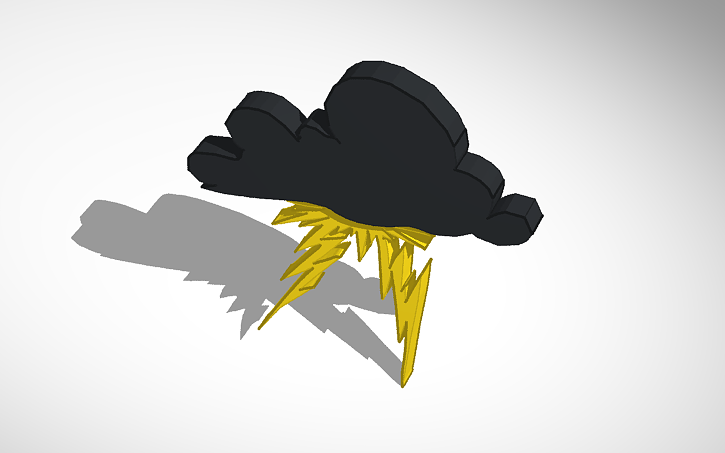 3D design Lightning Storm #Scribble - Tinkercad