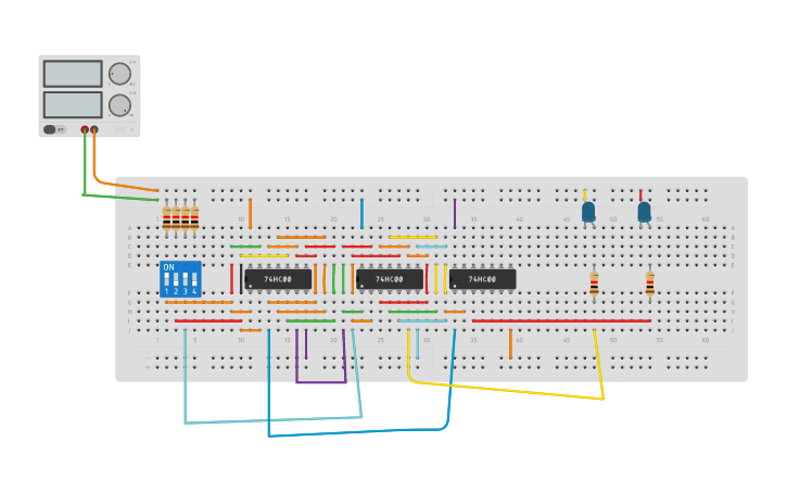 Circuit Design Full Subtractor Tinkercad