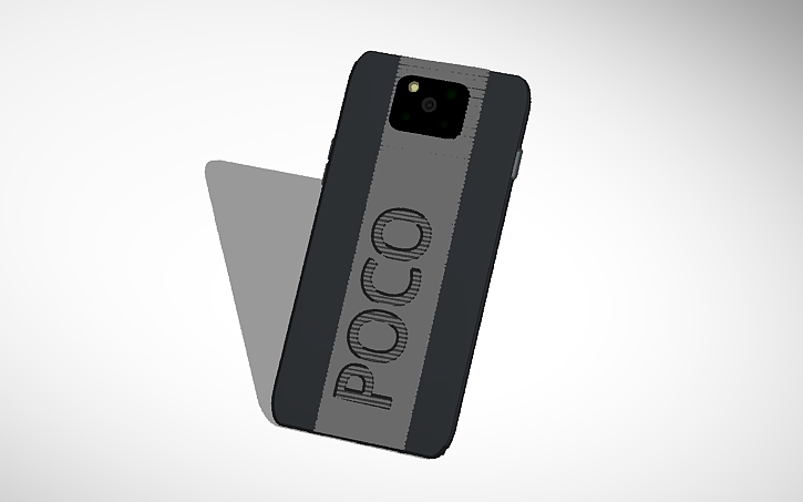 3D design Poco X3 - Tinkercad