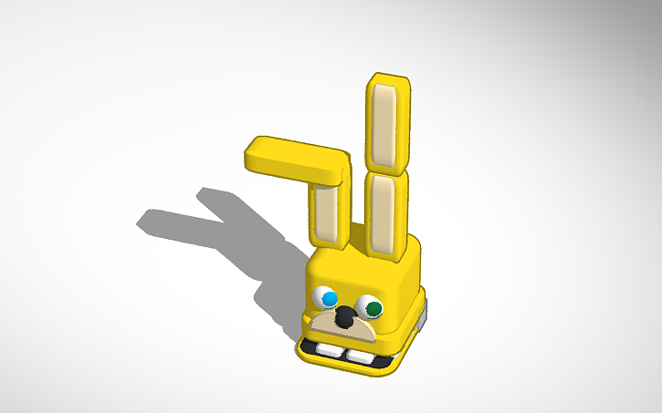 3D design spring bonnie's head - Tinkercad