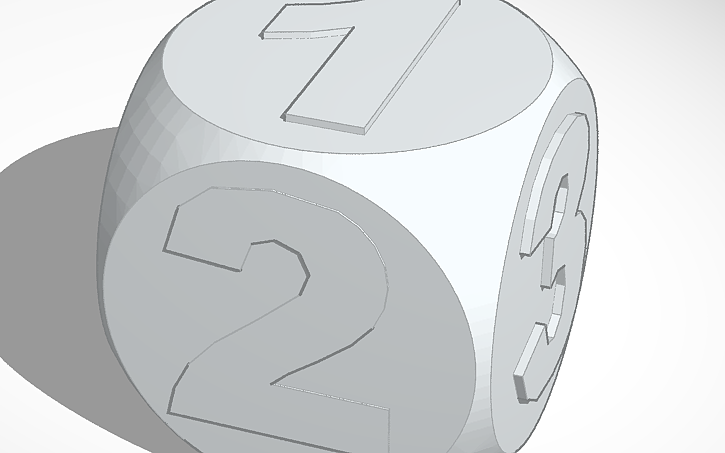 3D design Tarea10 dado - Tinkercad