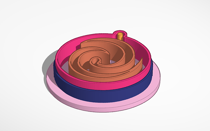 3D design swirl - Tinkercad