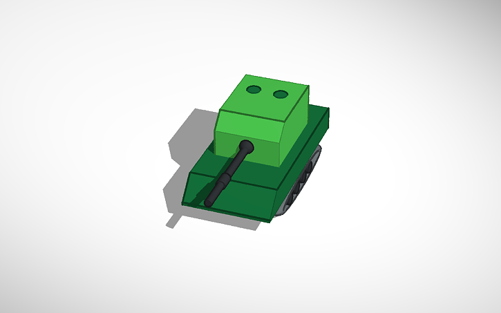 3D design tank successful - Tinkercad