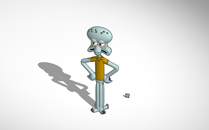 3D design Squidward - Tinkercad