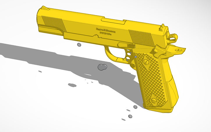 3D design M1911 Pistol /like! - Tinkercad