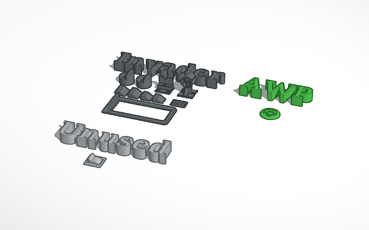 3D design TARG Toys Mod Parts: AWP, Invader - Tinkercad