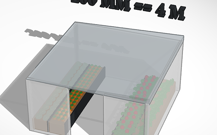 3D design GreenHouse (MATHS) - Tinkercad