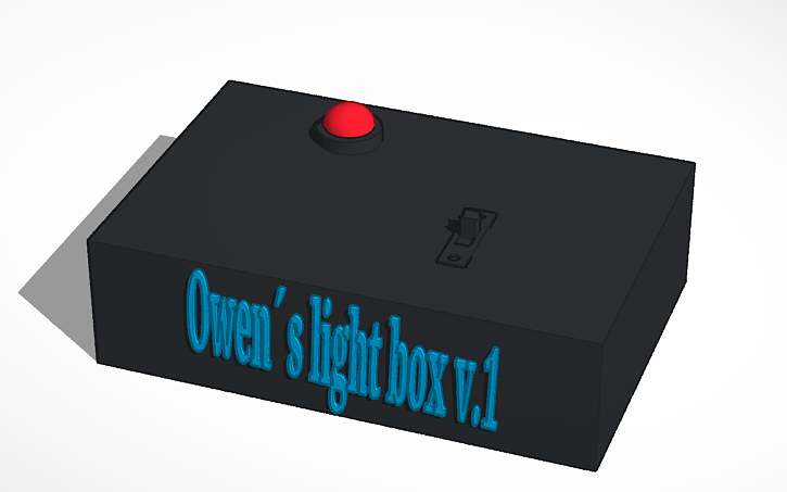 3D design Owen´s light box v.1 - Tinkercad