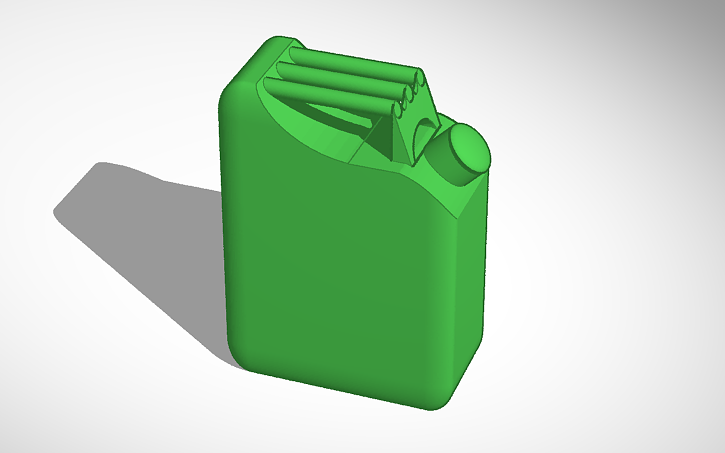 3D design Gas can - Tinkercad