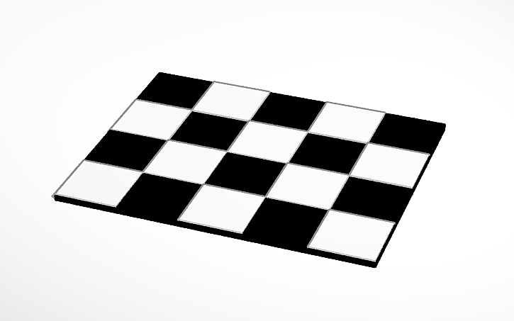 3D design checker tiles | Tinkercad