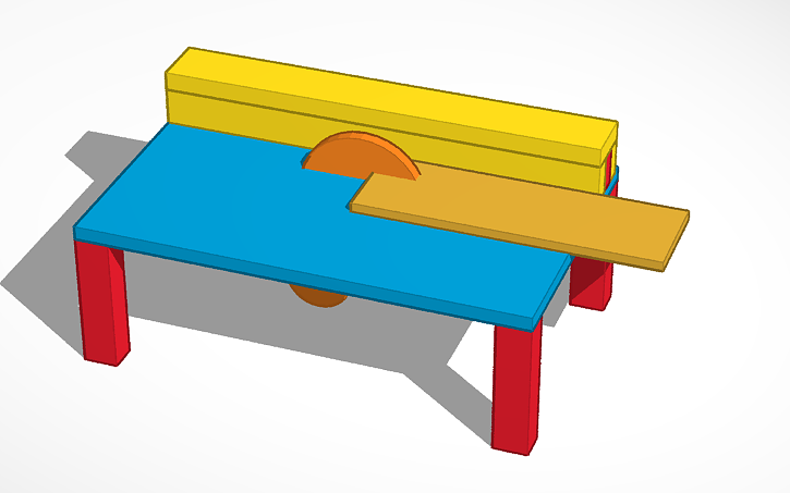 3D design Table Saw - Tinkercad
