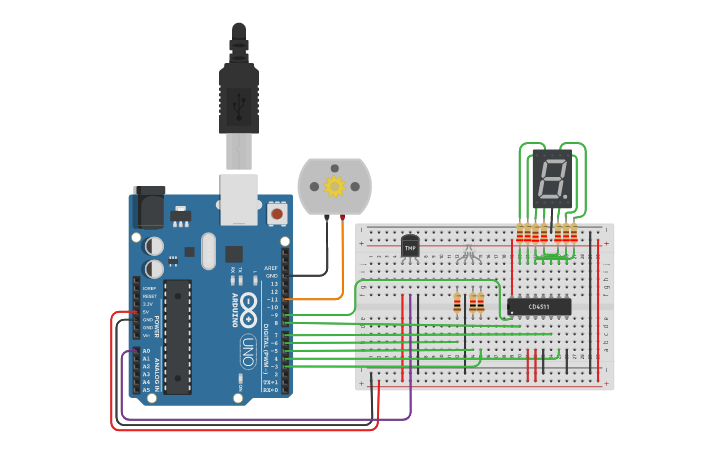 Circuit design TASK 3 - Tinkercad
