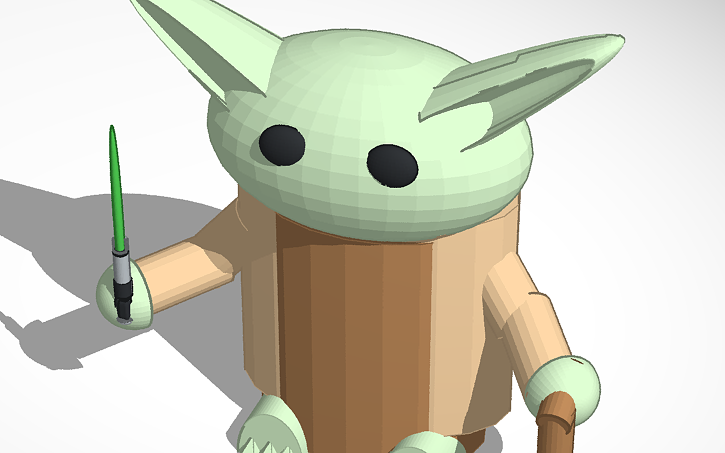 3D design Yoda | Tinkercad