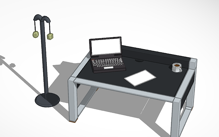 3D design Office table - Tinkercad